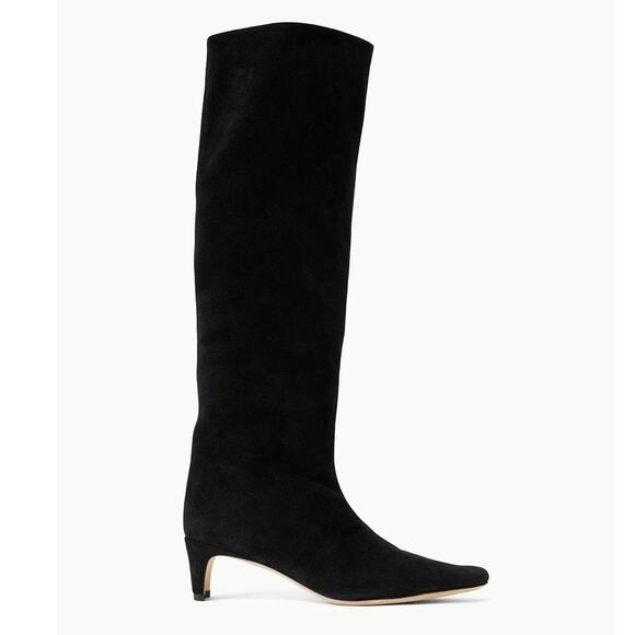 STAUD | Shoes | Staud Wally Boots In Black Suede 37 Nwob | Poshmark